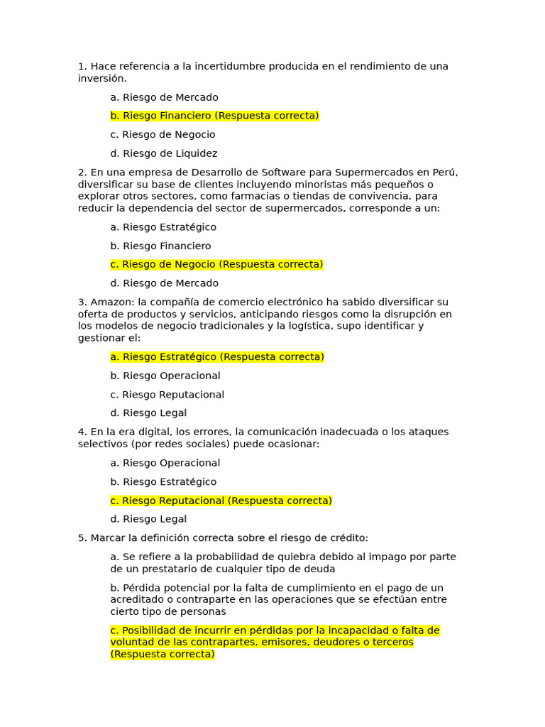 Examen 2 - GRI | PDF | Riesgo | Business