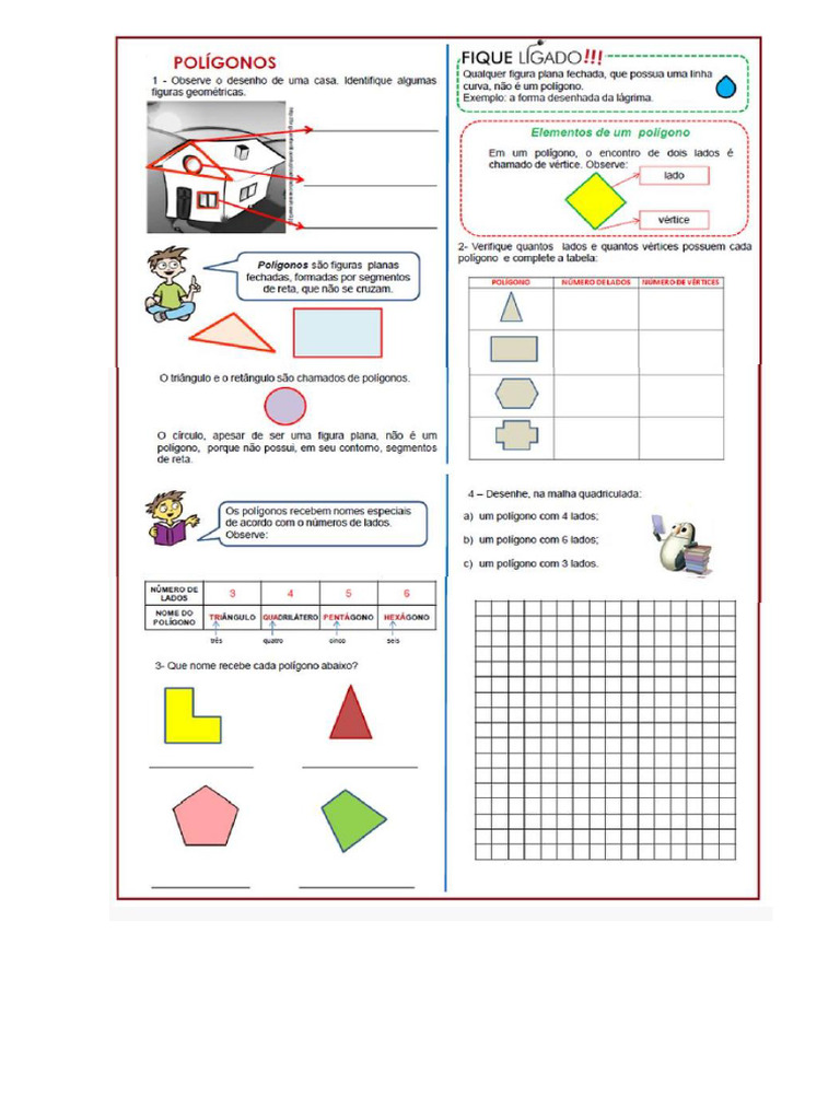 Poligonos Exercicio | PDF