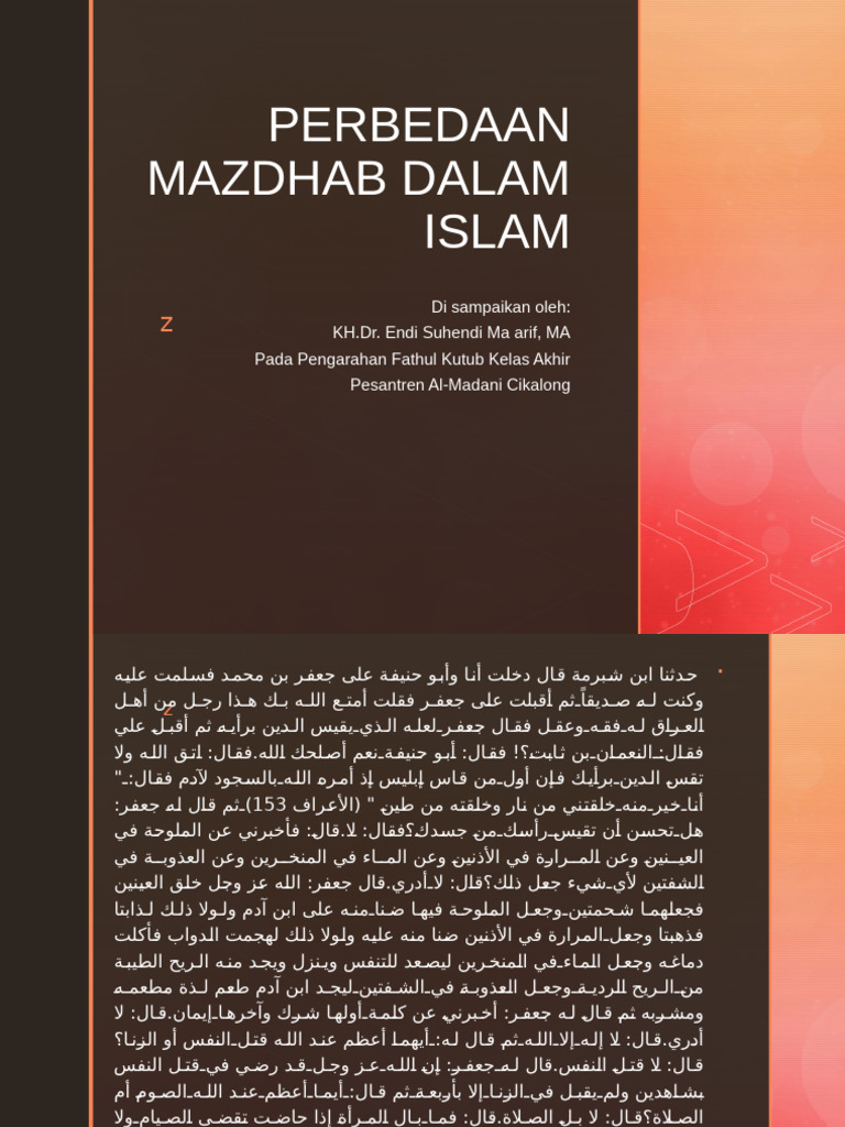 Pebandingan Madhab Dalam Islam | PDF