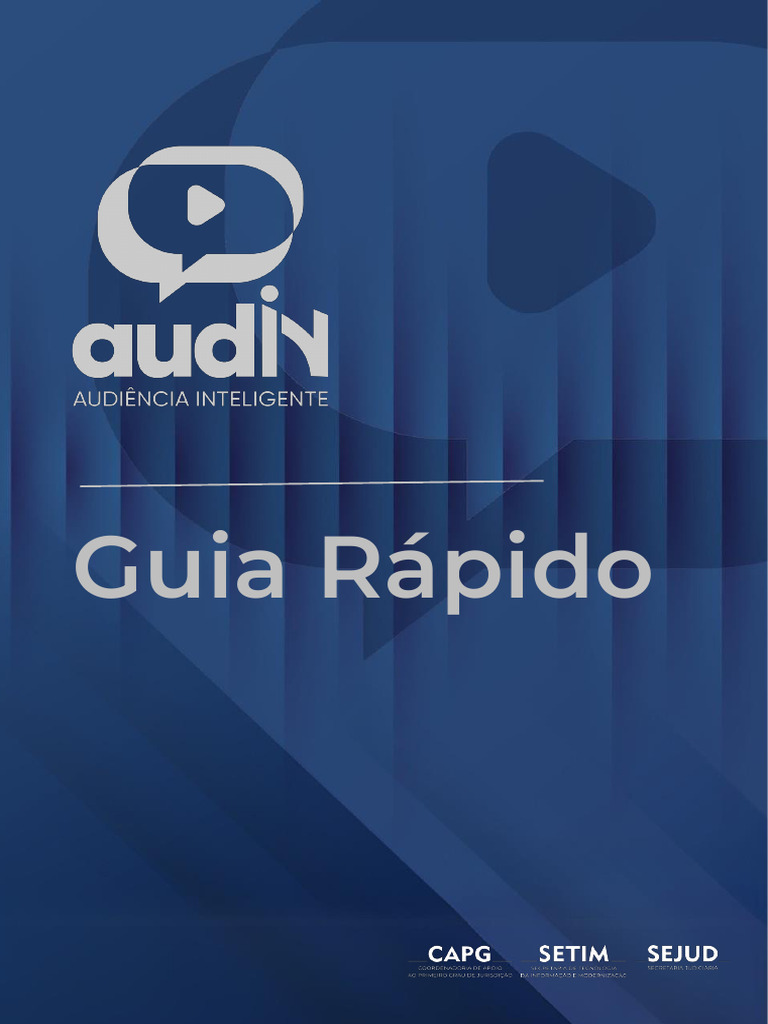 Guia Rápido do audIN para Degravação | PDF | Autenticação | Fazer login