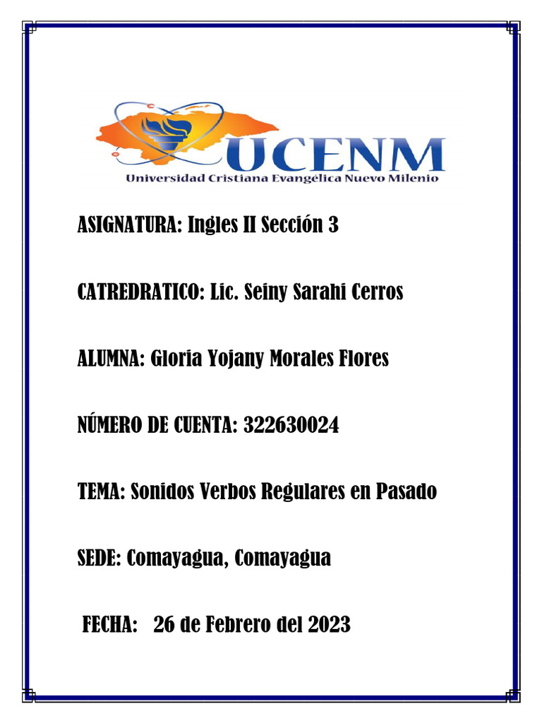 Mapa de Ingles Verbos Pasado | PDF