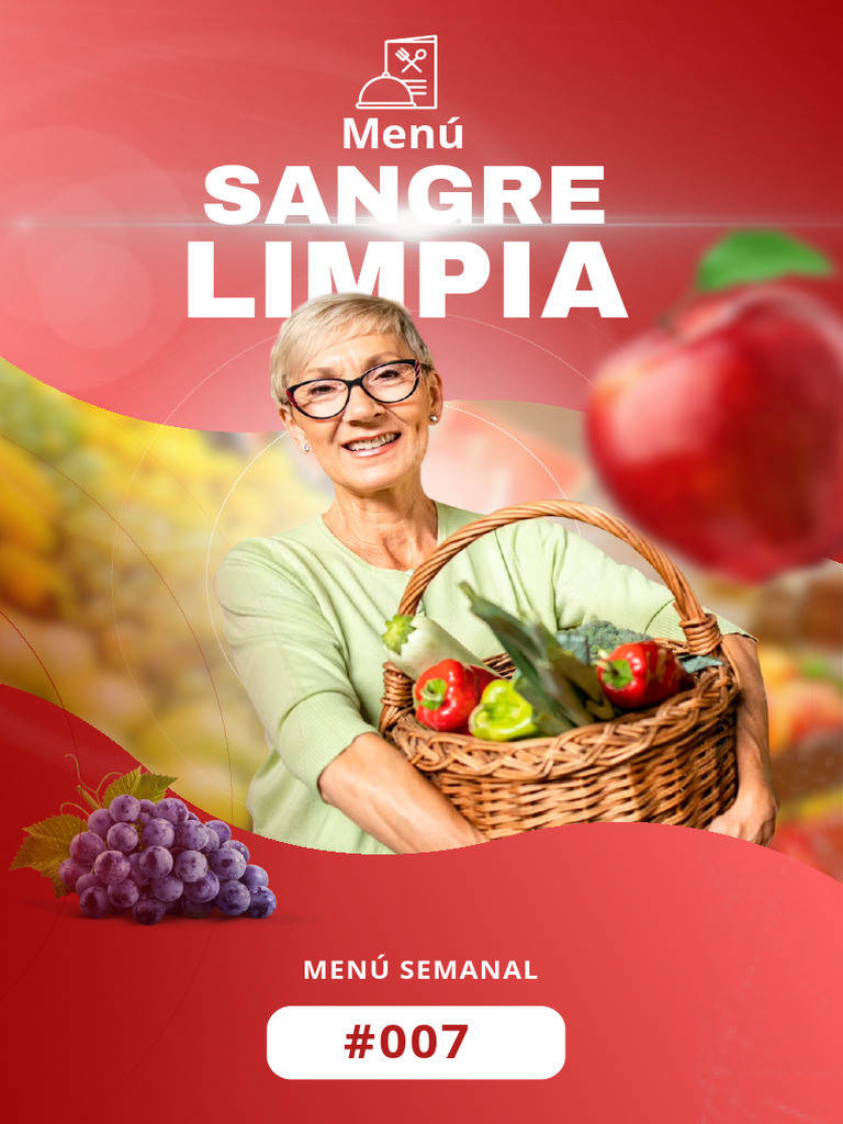 Menú Sangre Limpia - Semana 07 | PDF | ensalada | Vegetales