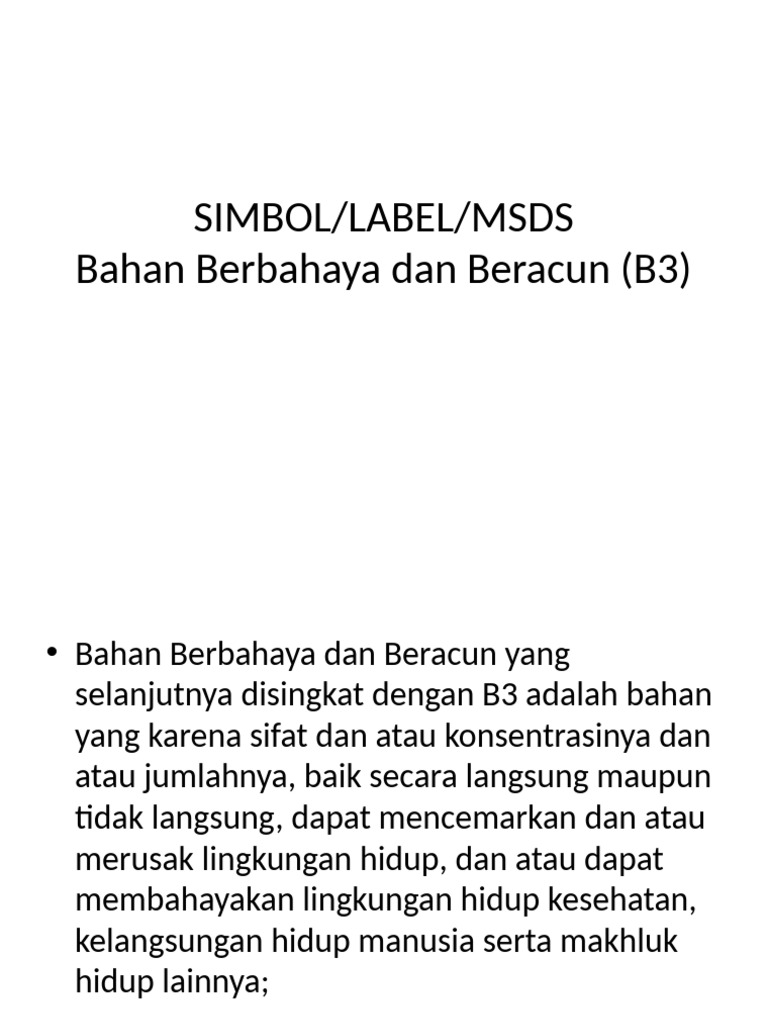 1.MSDS Bahan | PDF