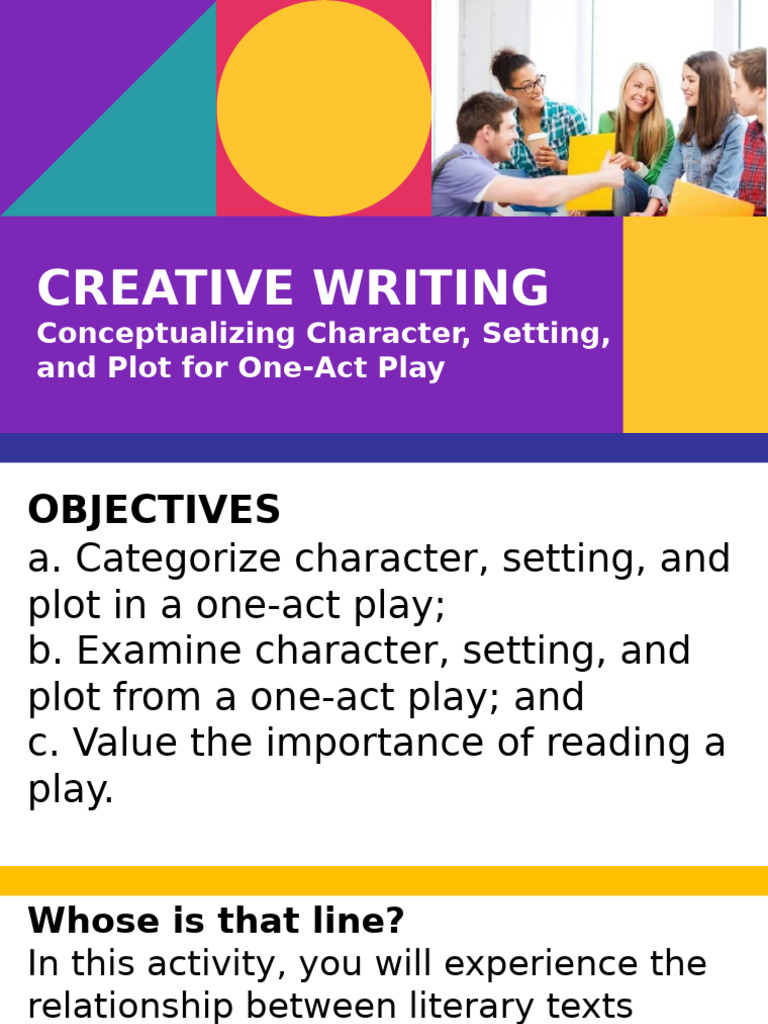 One-Act Play: Characters, Setting, Plot | PDF | Hero | Plot (Narrative)