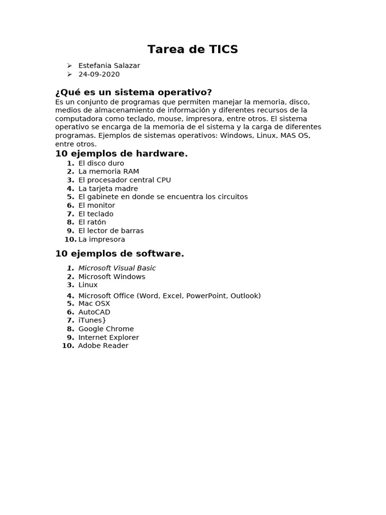 Tarea de TICS | PDF