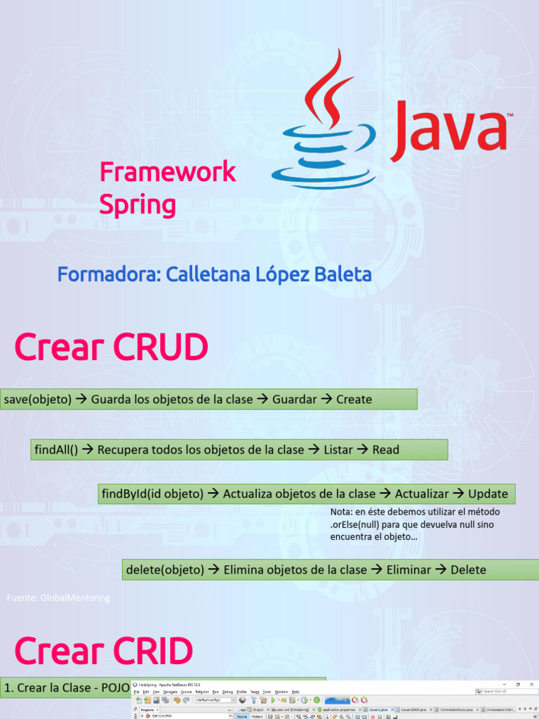 Framework Spring Hacer CRUD | PDF | Informática | Programación de computadoras