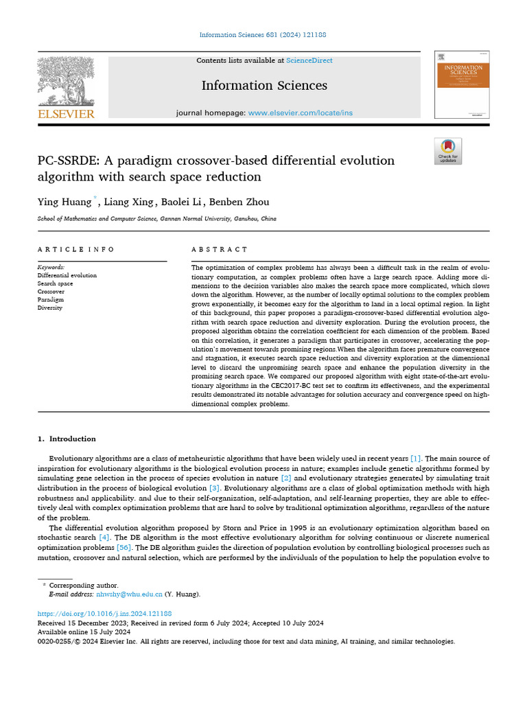PC Ssrde | PDF | Mathematical Optimization | Evolution