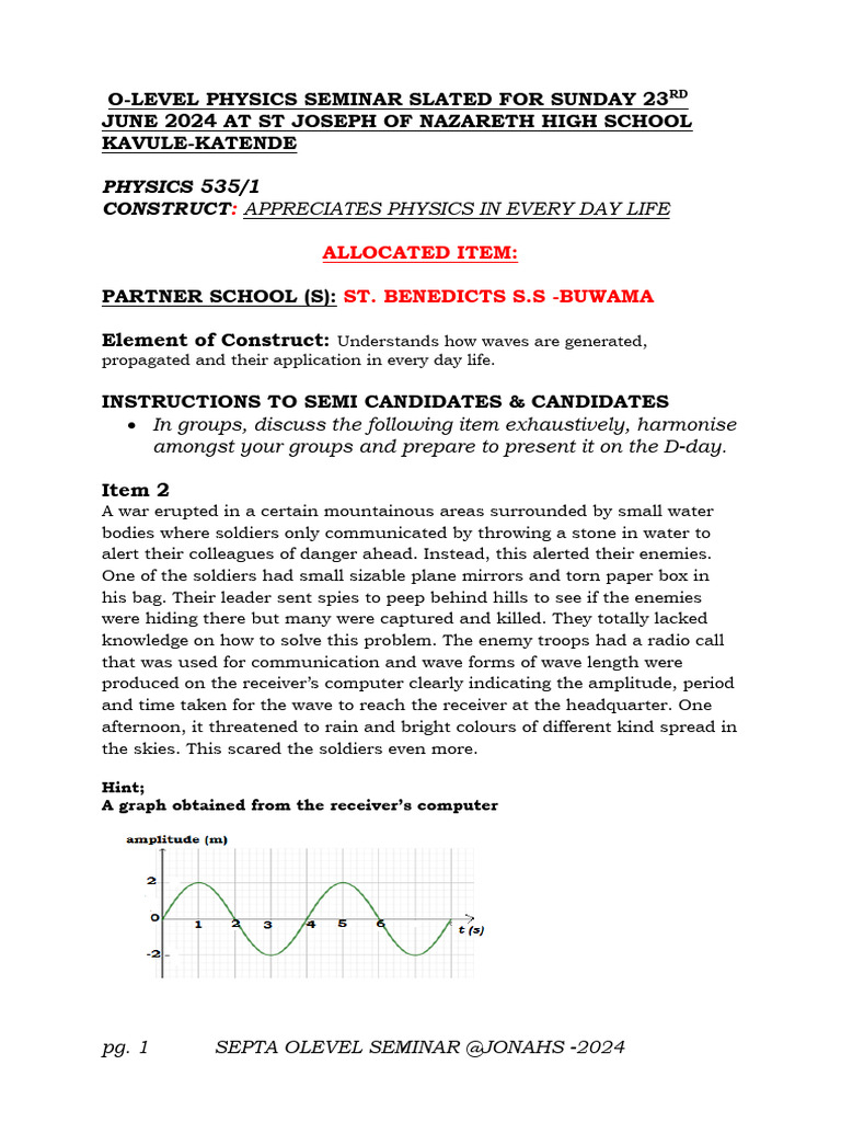 Benedicts S.S - Buwama | PDF