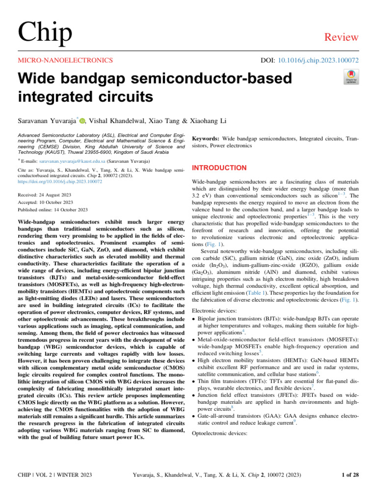 Wide Bandgap Semiconductor-based | PDF | Mosfet | Crystal Structure