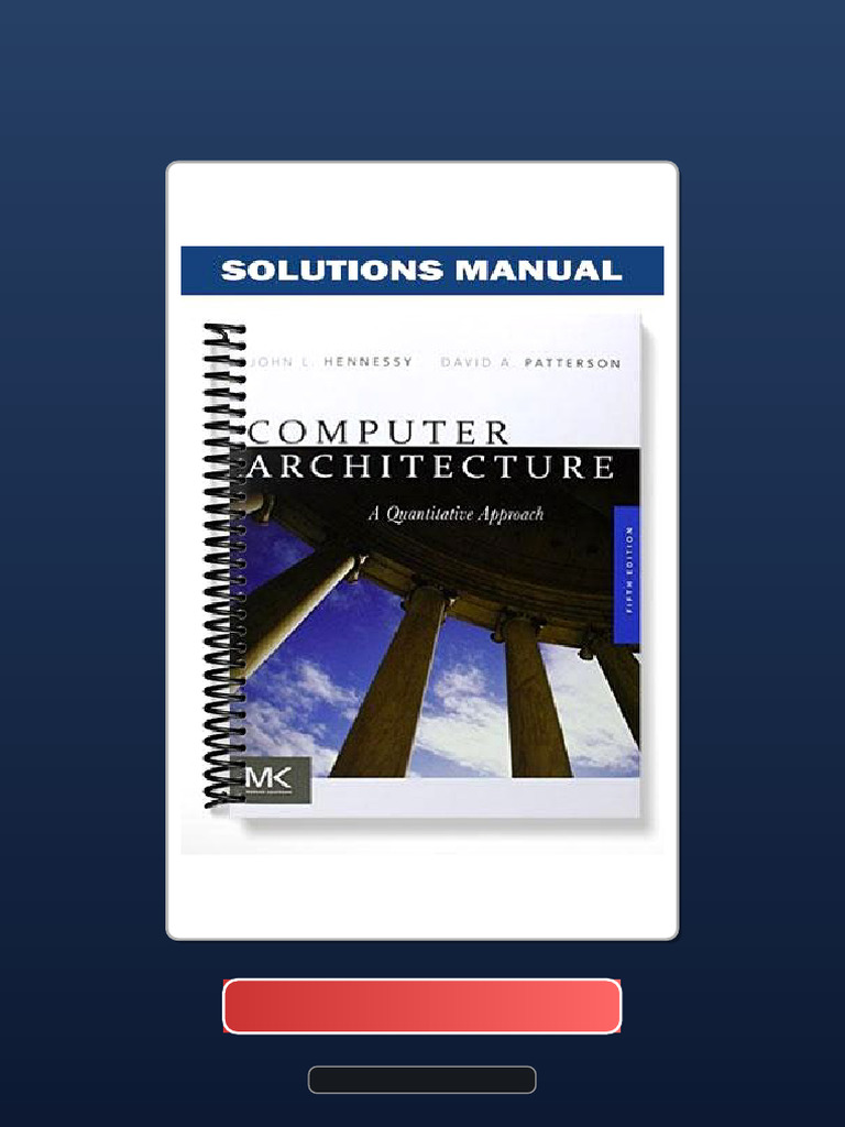 Test Bank For Computer Architecture 5th Edition by Hennessy FULL ...