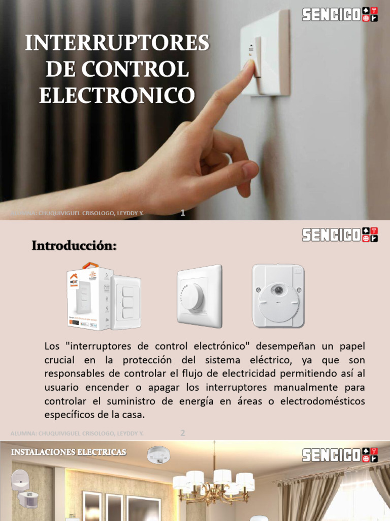 INTERRUPTORES | PDF | Cambiar | Corriente eléctrica