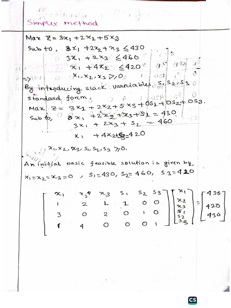 Simplex, Dual Simplex, Big M Method | PDF