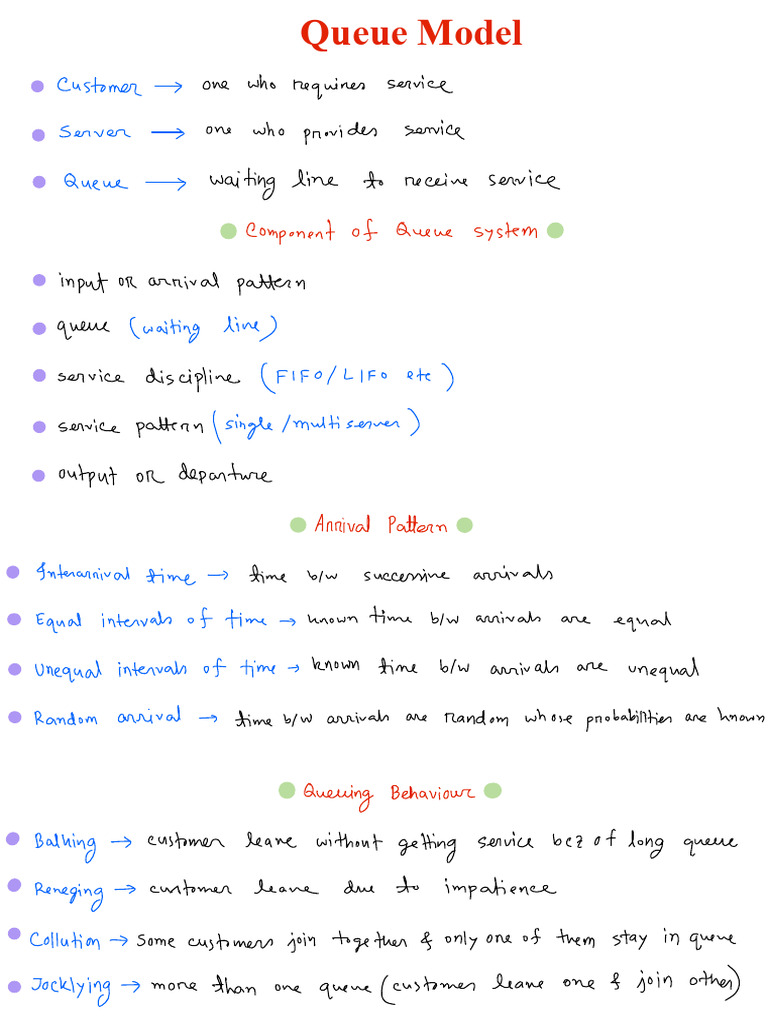Queue Model | PDF