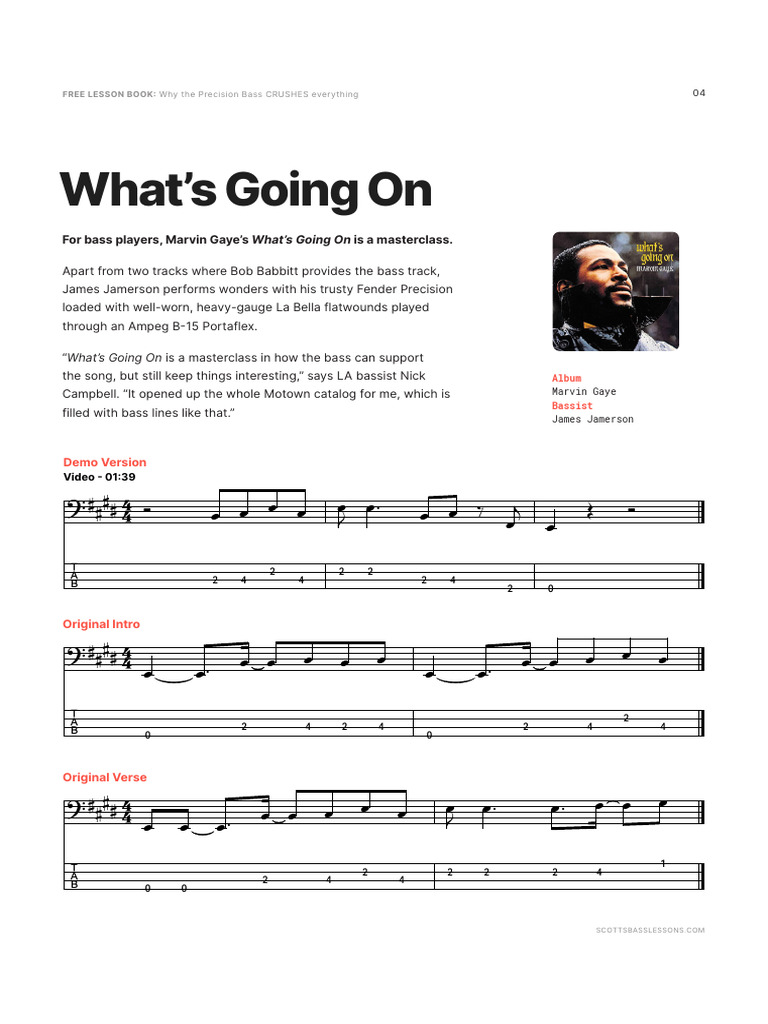 Precision Bass Masterclass Insights | PDF | Music Technology | Motown