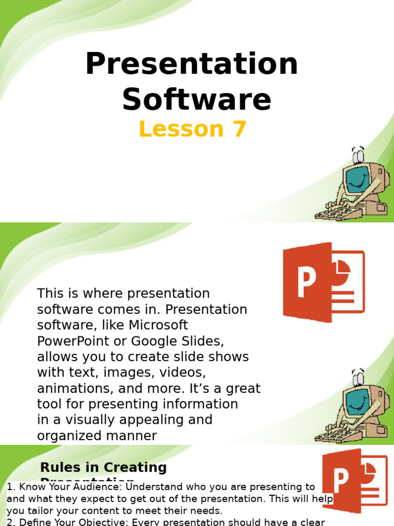 Ict Presentation Software | PDF | Hyperlink | Microsoft Power Point