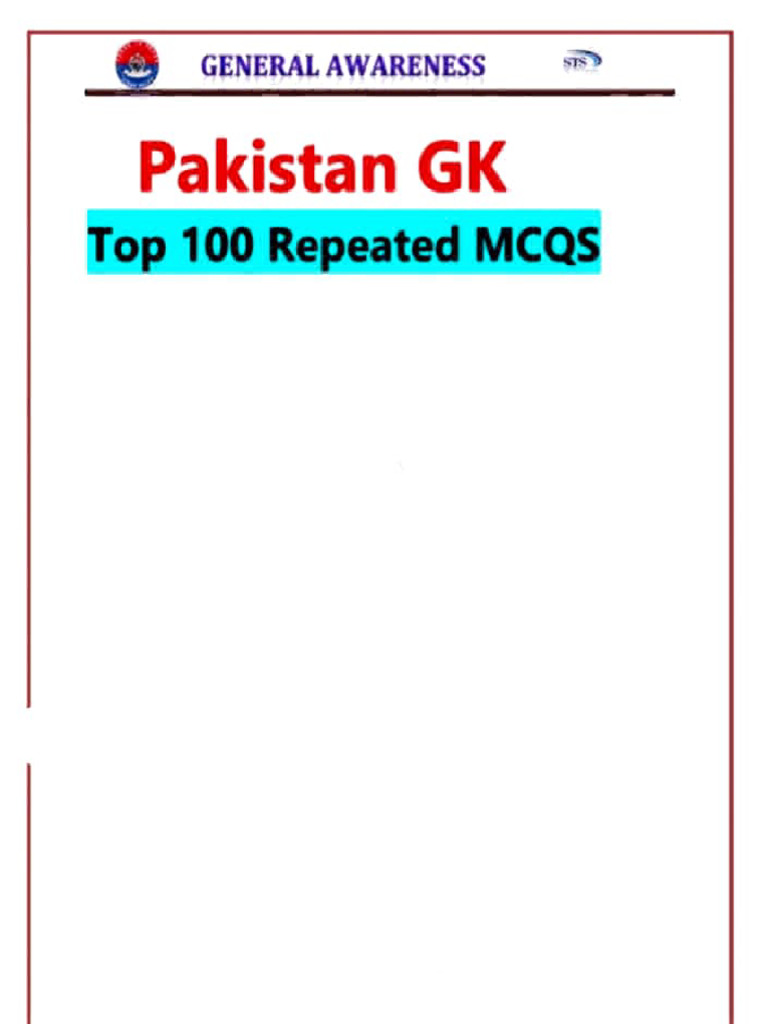 Pakistan G.K | PDF