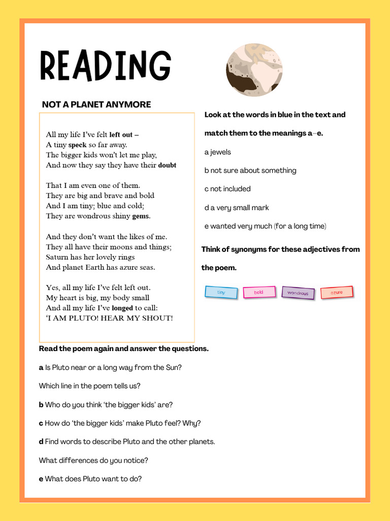 Pluto's Poignant Plea | PDF