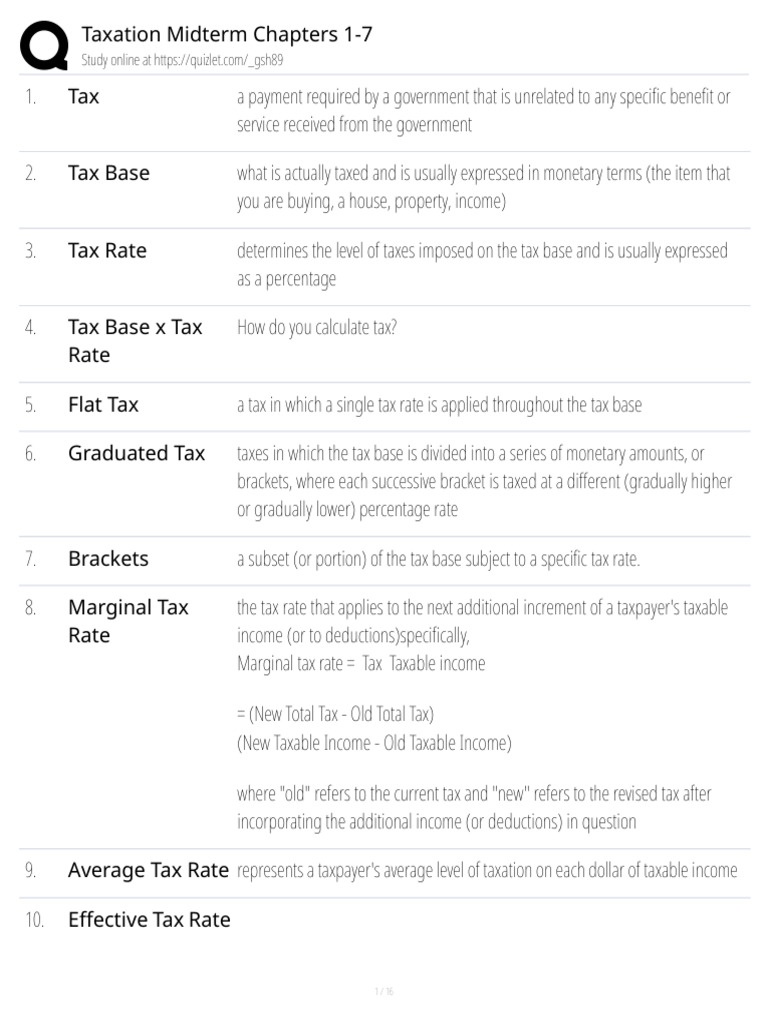 Tax | PDF | Taxes | Tax Rate