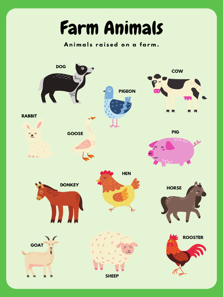Farm Animals Poster | PDF
