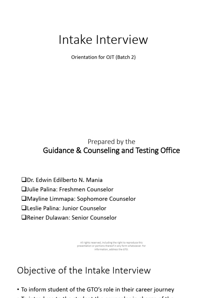 Intake Interview Work Instructions 3-30-2023 | PDF | Mental Health ...