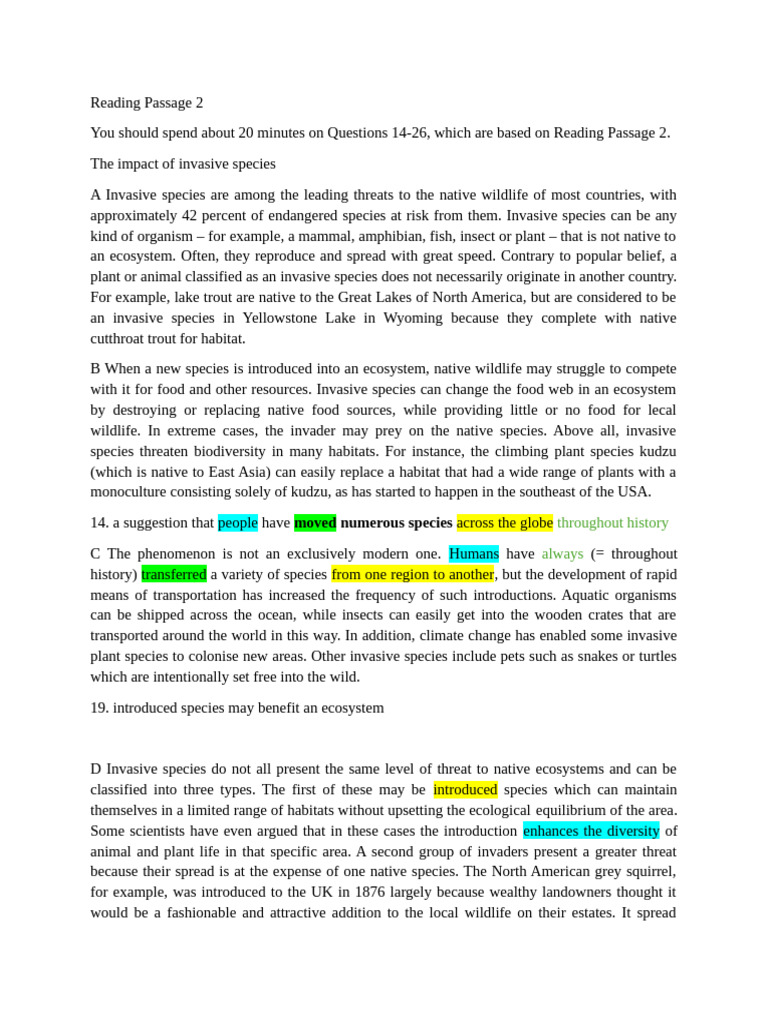 Impact of Invasive Species Explained | PDF | Invasive Species ...