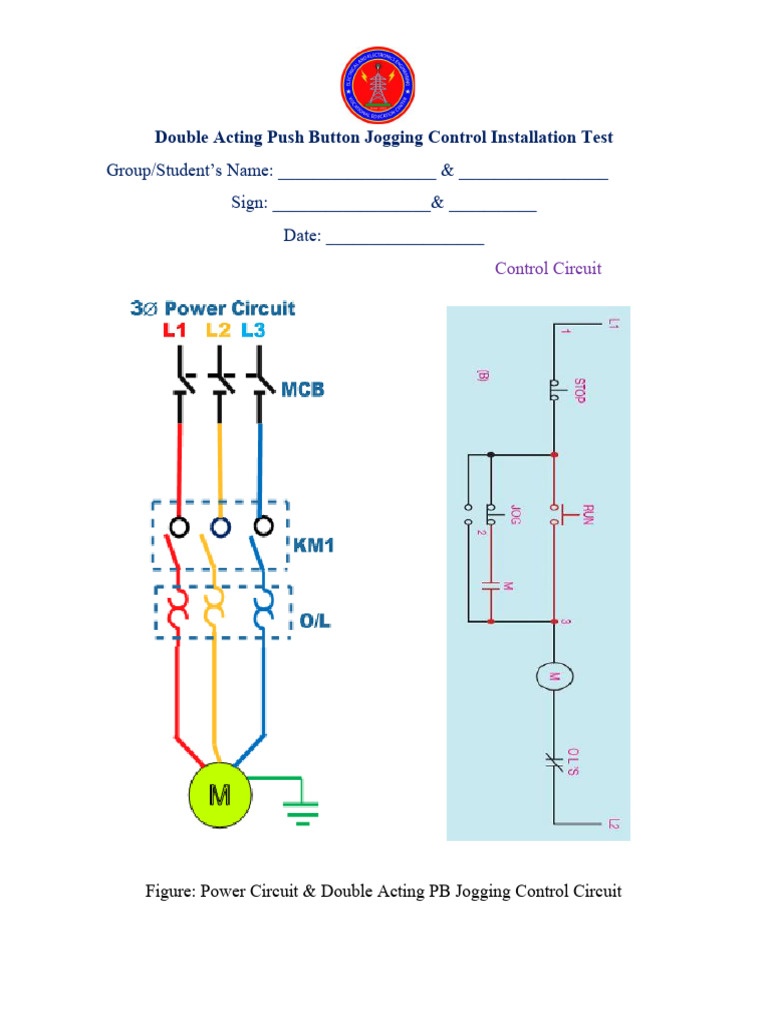 Double Acting Pb Jogging Control Setup Pdf