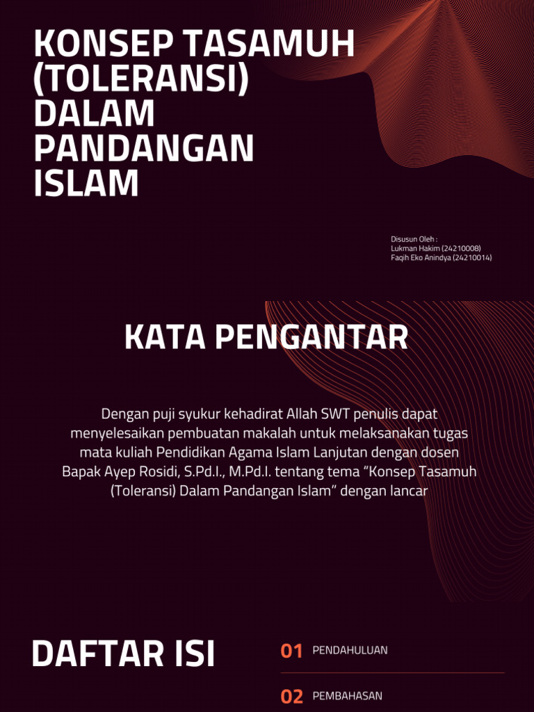 Konsep Tasamuh (Toleransi) Dalam Pandangan Islam | PDF