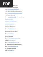 Daftar Email Perusahaan Aktif Indonesia | PDF | Manufacturing Companies ...