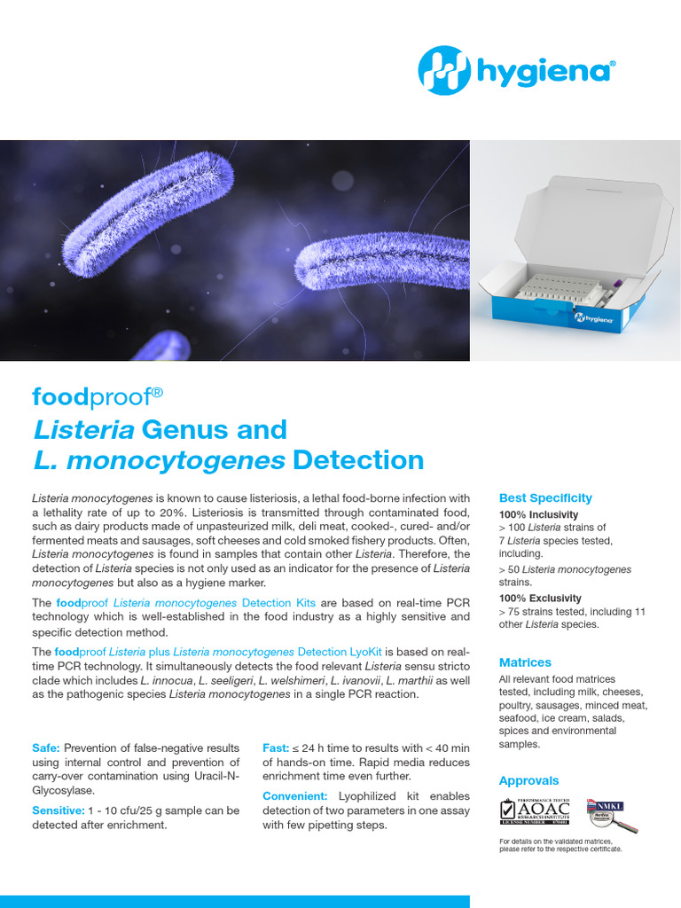 Foodproof Listeria Genus and L Monocytogenes Detection Product Sheet en ...