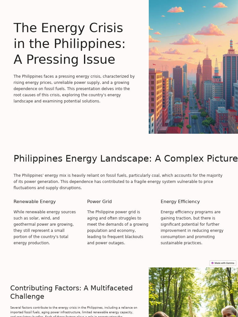 Q1 WEEK 8 The Energy Crisis in The Philippines A Pressing Issue | PDF ...