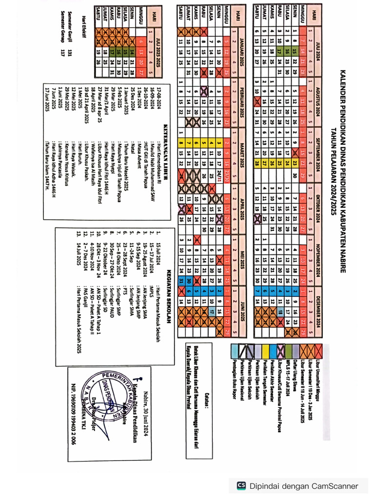 Kalender Pendidikan 2024 - 2025 | PDF