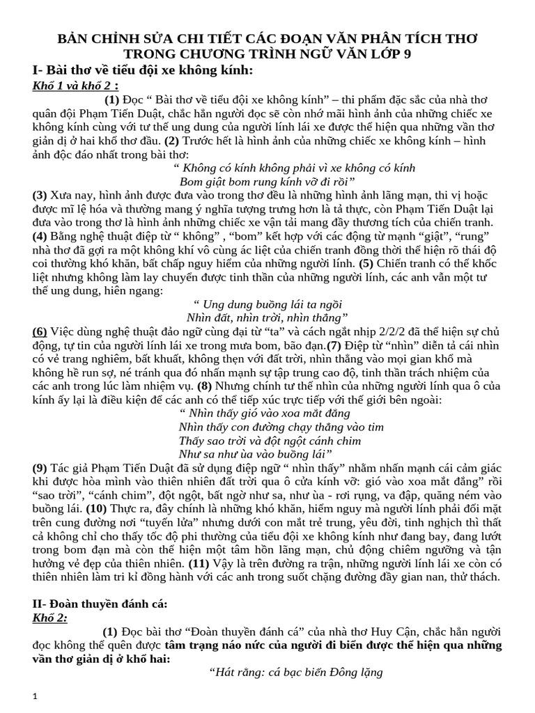 Bản Chỉnh Sửa Đvpt Thơ Hđ -Nv9 | PDF