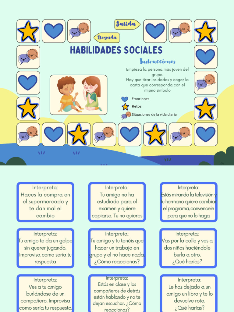Juego de Habilidades Sociales | PDF