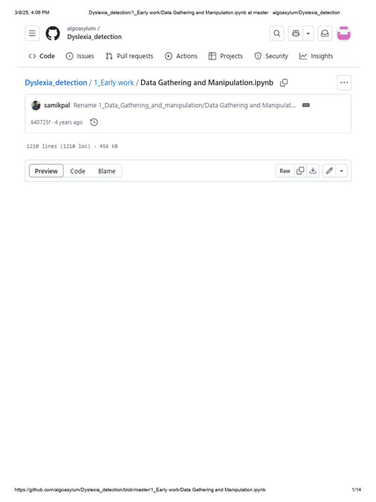 Dyslexia - Detection - 1 - Early Work - Data Gathering and Manipulation - Ipynb at Master ...