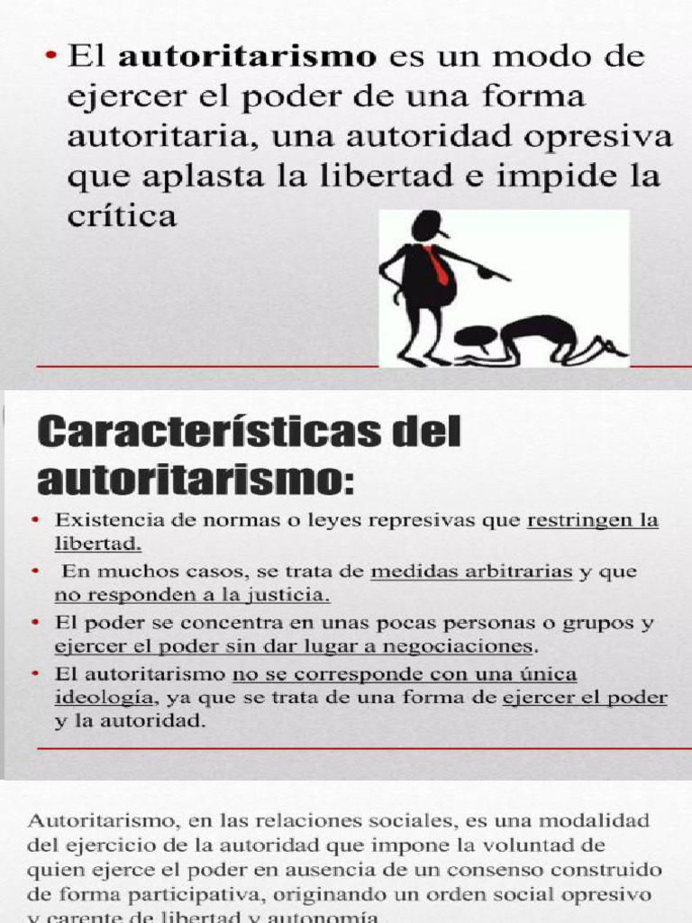 El Autoritarismo DPCC 2do. Secundaria | PDF