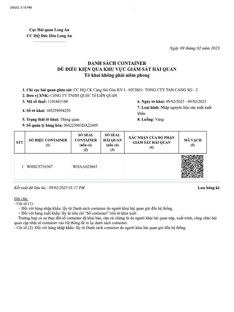 T Khai Phân Lu NG | PDF