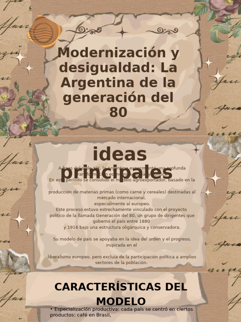 Modernización y Desigualdad La Argentina de La Generación Del 80 ...