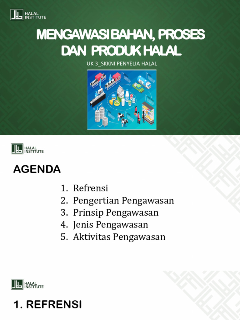 Pengawasan Proses dan Produk Halal | PDF