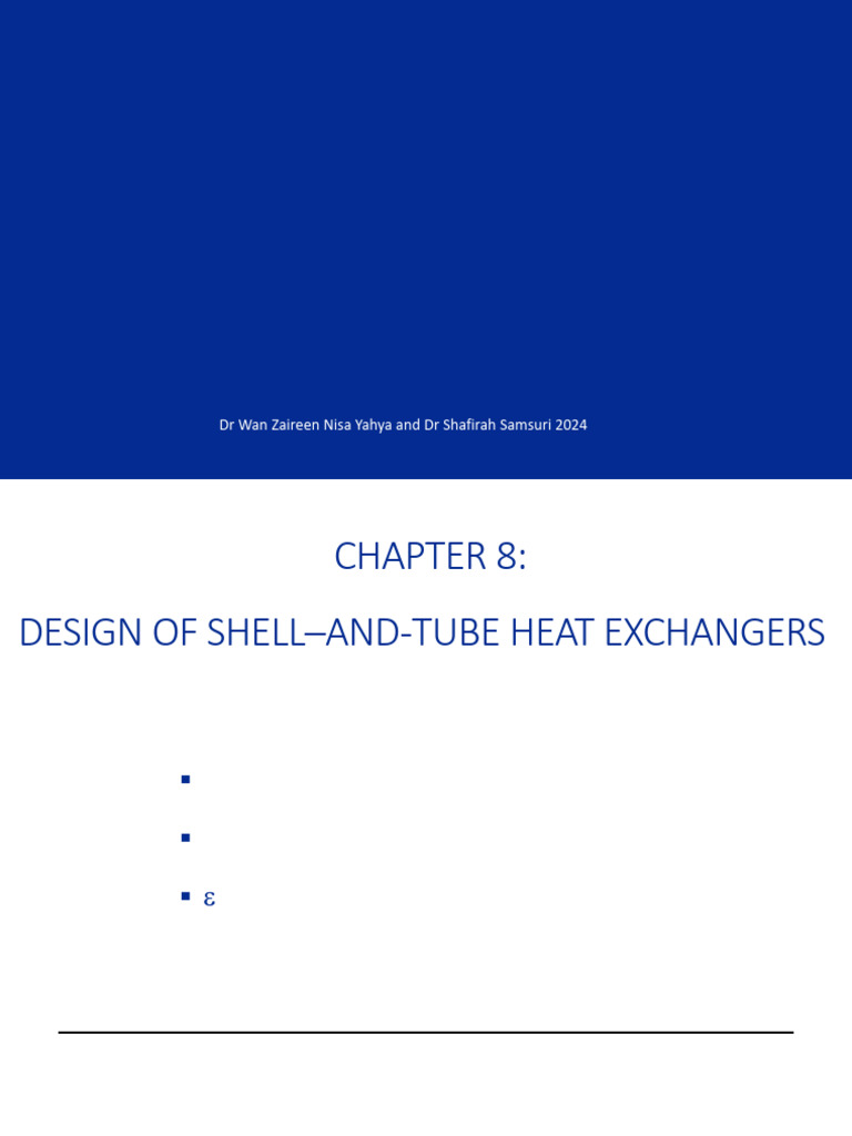 Shell-and-Tube Heat Exchanger Design | PDF | Heat Transfer | Heat Exchanger