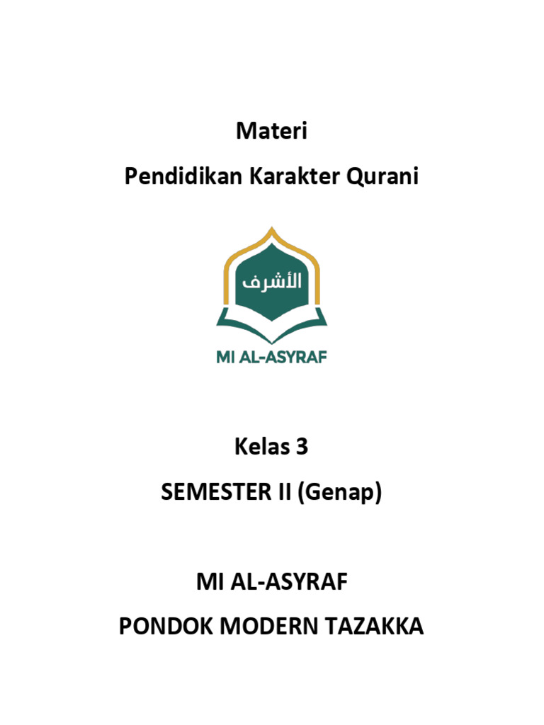 PKQ Kelas 3 Sem 2 | PDF