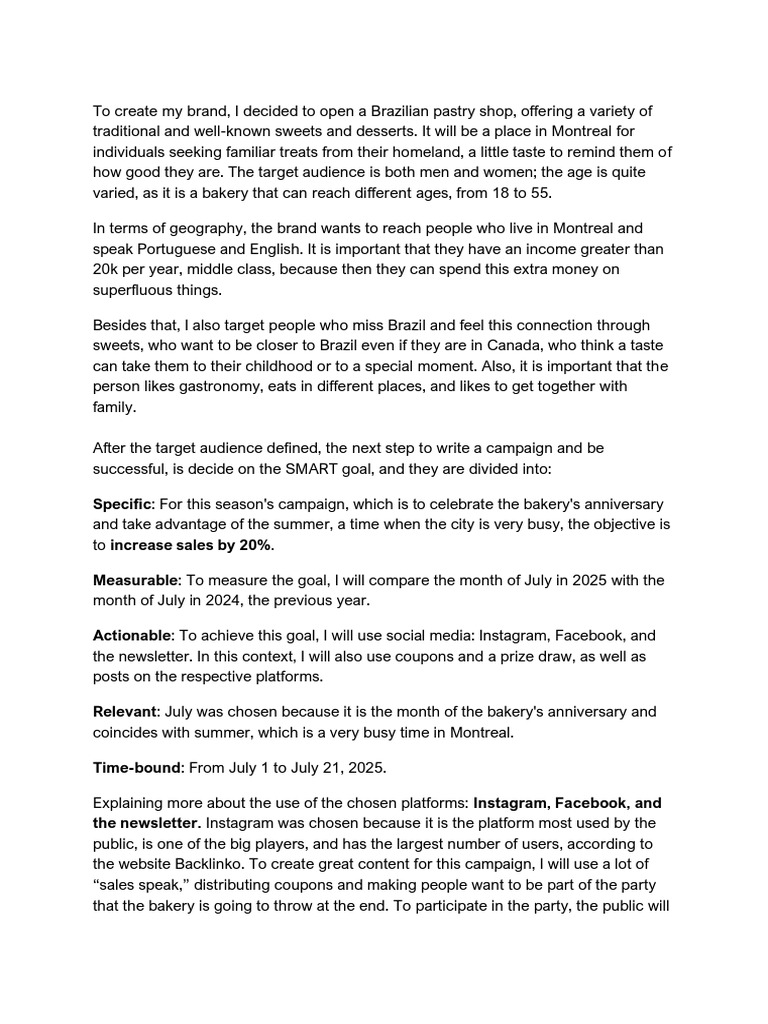 Final FINAL Project Part 1 | PDF | Marketing | Promotion And Marketing ...