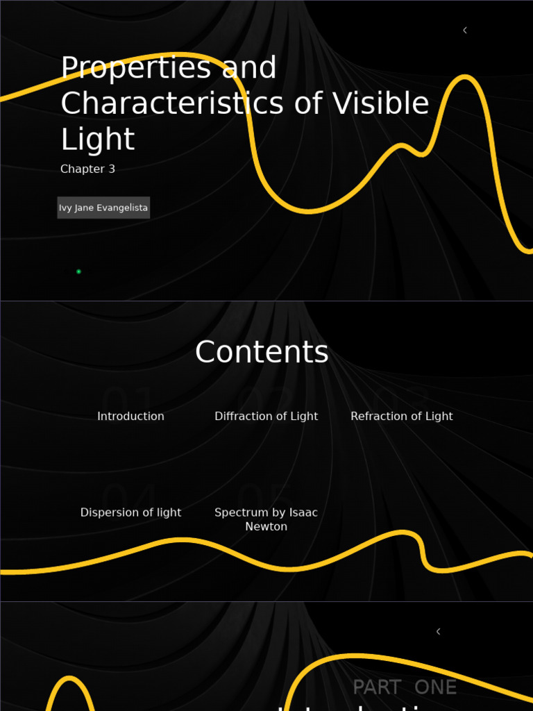 Properties of Visible Light Explained | PDF | Light | Rainbow