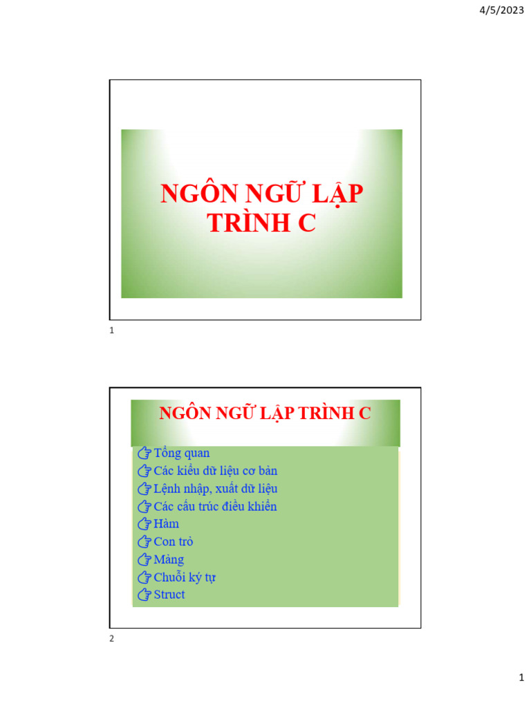 Lecture - 1 - Send Sinhvien 5 4 2023 | PDF