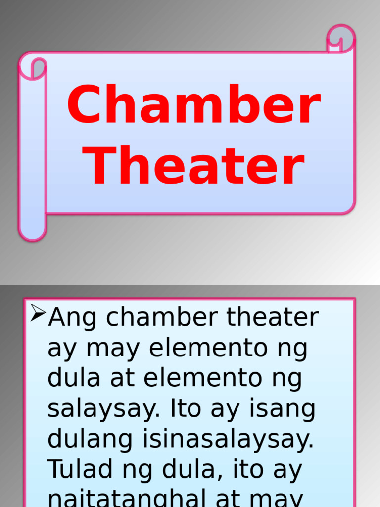 Chamber Theater | PDF