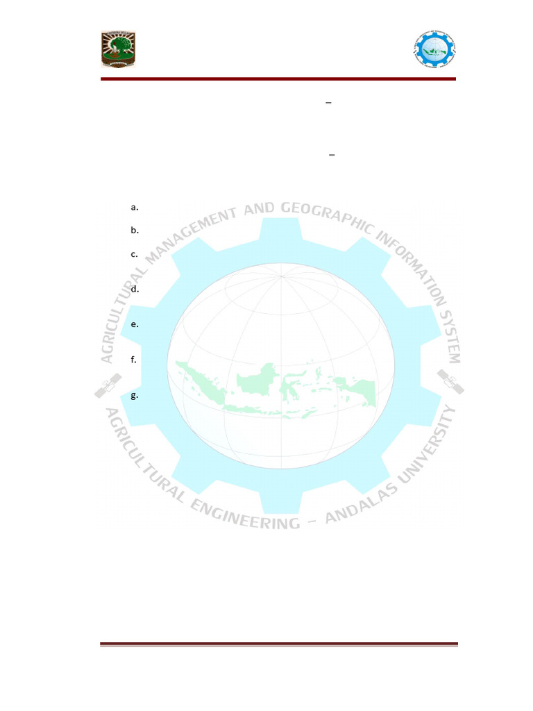 Agricultural Management and Geographic Information System Laboratory Program Studi Teknik ...