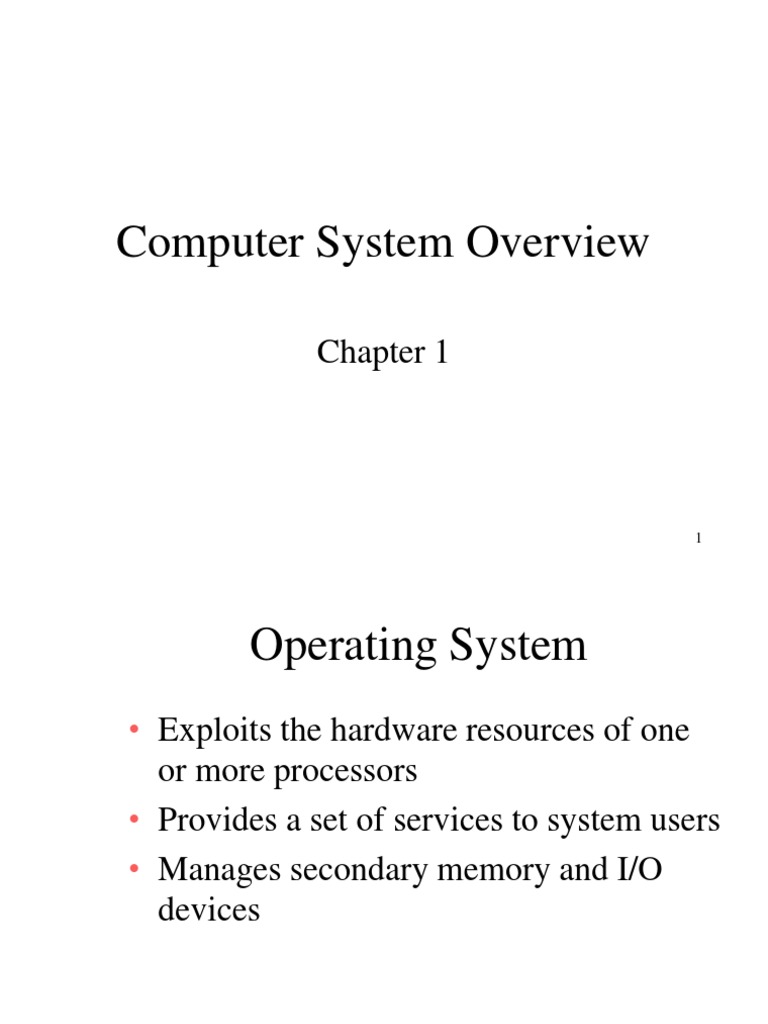 Computer System Overview | PDF | Cpu Cache | Instruction Set