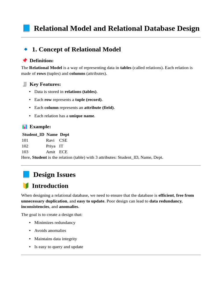 M5 - Relational Model and Relational Database | PDF | Relational Model | Relational Database