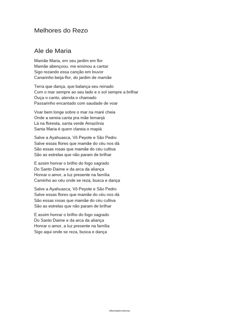 Melhores Do Rezo | PDF