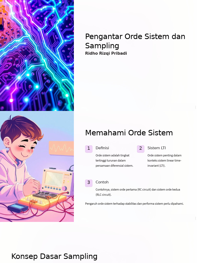 Pengantar Orde Sistem Dan Sampling | PDF