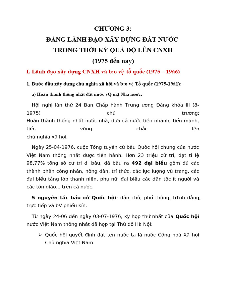 On Tap Ly Thuyet Chuong 3 Lich Su Dang Cong San Viet Nam Dai Hoc Ton D 144358 | PDF